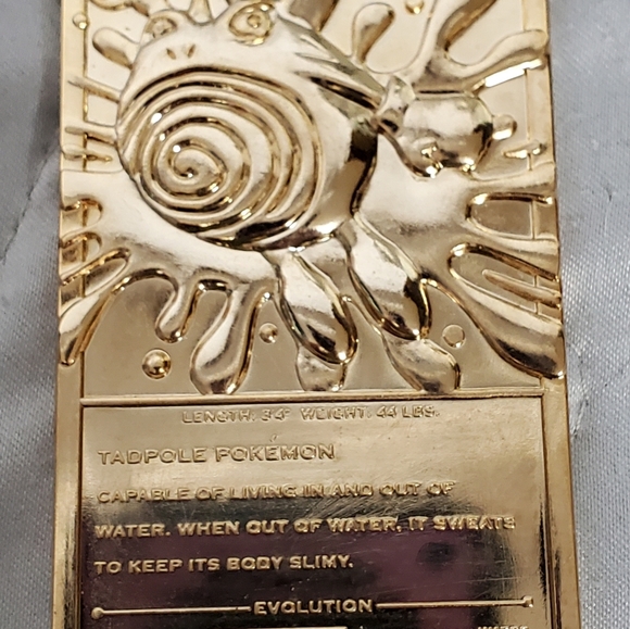 Toys | Pokemon 24k Gold Plated Trading Cards 1999 Poliwhirl | Poshmark
